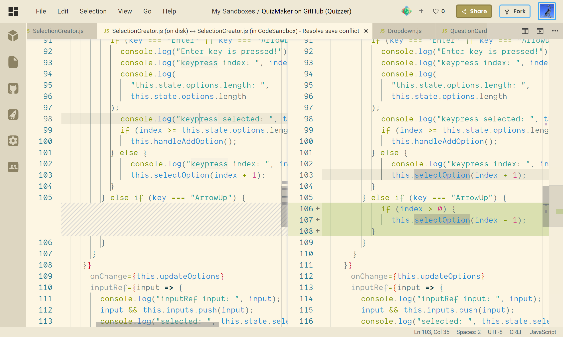 VSCode Auto-Save creates file conflict · Issue #1785 · codesandbox ...