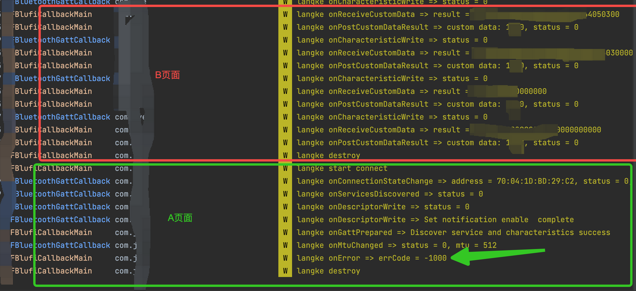 频繁断开并重新连接设备，发送自定义数据数据（postCustomData）执行错误回调如何解决？ · Issue #42 · EspressifApp/EspBlufiForAndroid ...
