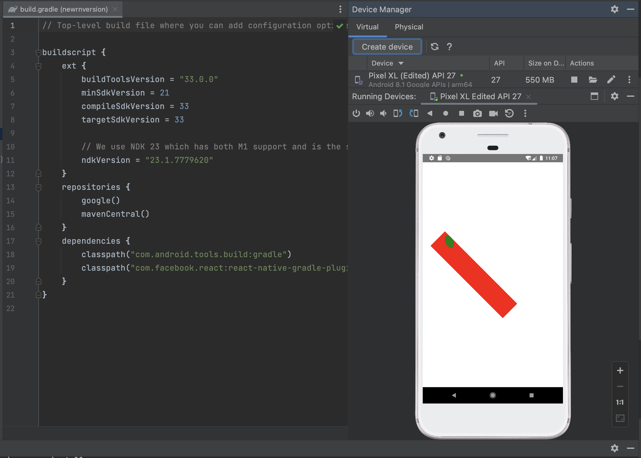 [0.72.0][Android only] child view with border radius is not displayed correctly with `transform ...