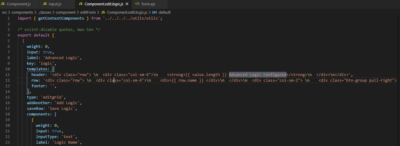 Change labels for localization · Issue #2451 · formio/formio.js · GitHub