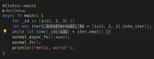 Feature request: Show inlay type hints for bindings in for loops ... Feature request: Show inlay type hints for bindings in for loops ...