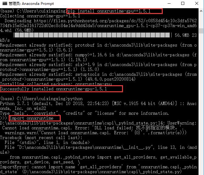 Importerror Cannot Import Name Get All Providers From Onnxruntime Capi Pybind State On
