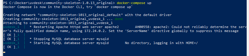 Docker setup results in 500 Internal Server Error · Issue #392 · uvdesk/community-skeleton · GitHub
