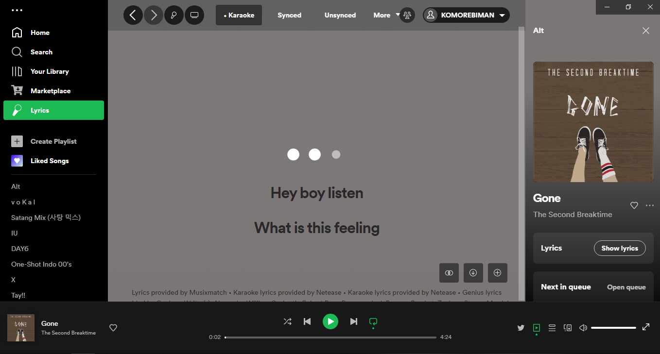 [Lyrics Plus] Lyrics not change when locking modes and changing songs · Issue #2318 · spicetify ...