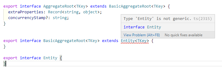 BasicAggregateRoot extends Entity : Type 'Entity' is not generic ...