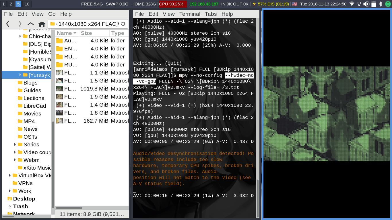 Аfter upgrading to 0.29, there are problems in video decoding when using hwdec=vaapi and vo=gpu ...