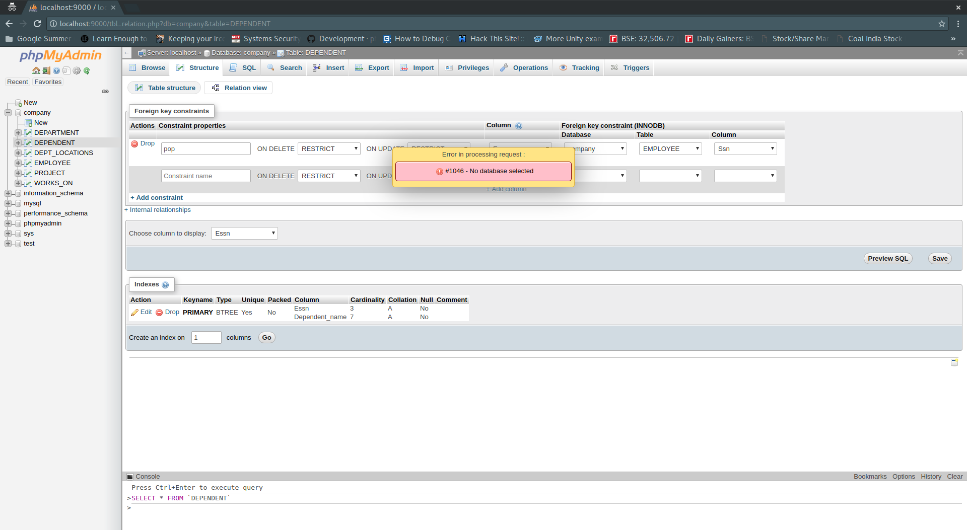 Dropping Relation in Relation View not working · Issue #14033 · phpmyadmin/phpmyadmin · GitHub
