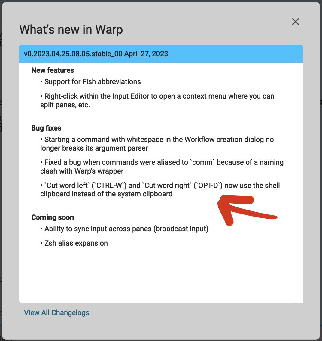 Deleting a word with CTRL-W copies it to clipboard · Issue #544 · warpdotdev/Warp · GitHub