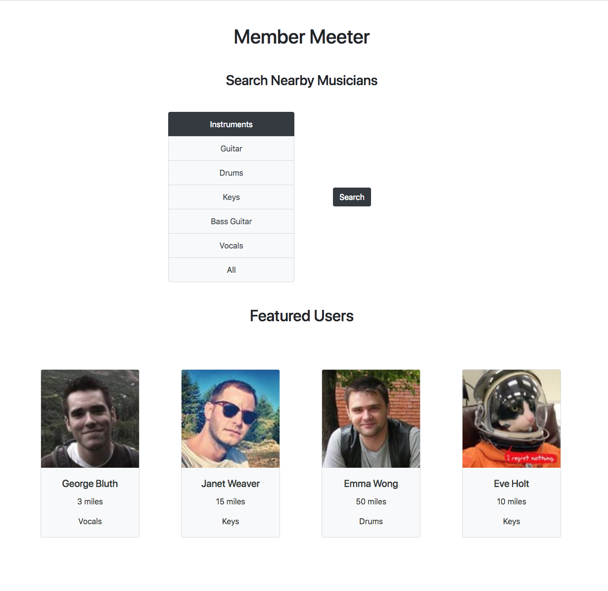 GitHub - anthonyrodarte/Member-Meeter: An application for bands who ...