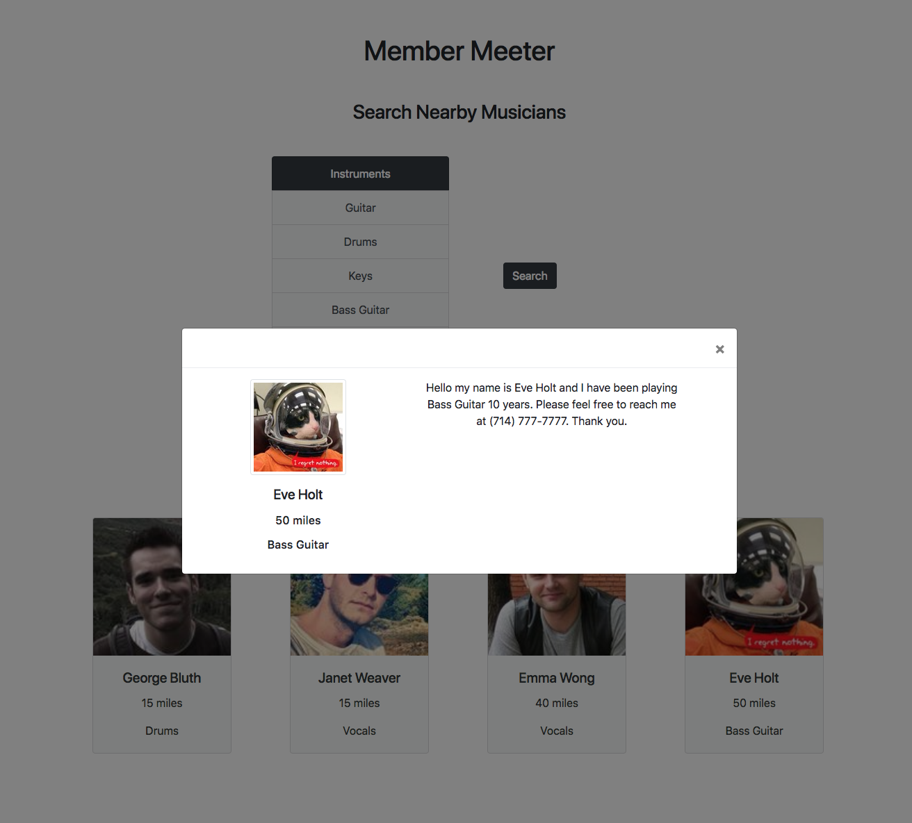 GitHub - anthonyrodarte/Member-Meeter: An application for bands who ...