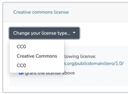 CC License dropdown shows duplicate values (CC0 twice) · Issue #8543 · DSpace/DSpace · GitHub