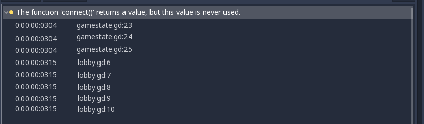 Group Errors Warnings Prints In Debugger Output · Issue 2442 · Godotenginegodot Proposals 8796