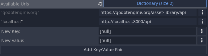 Changing Editor Settings Asset library URLS doesn't update editor · Issue #46977 · godotengine ...