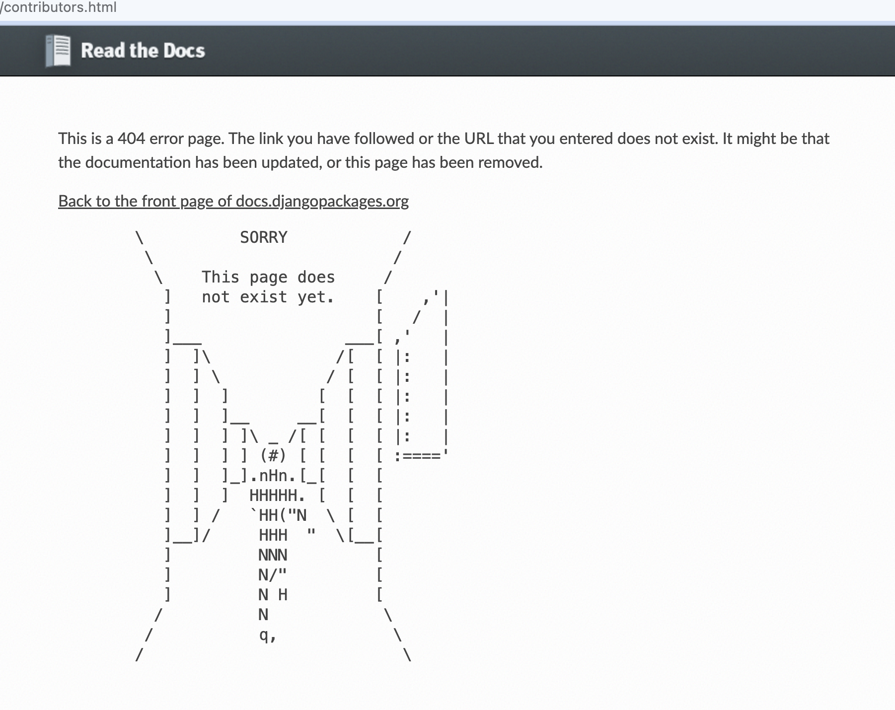 🐛 Link to contributors in README doesn't work · Issue #919 · djangopackages/djangopackages · GitHub