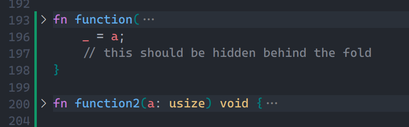 Fold is broken for functions with multiline parameter lists · Issue #984 · zigtools/zls · GitHub