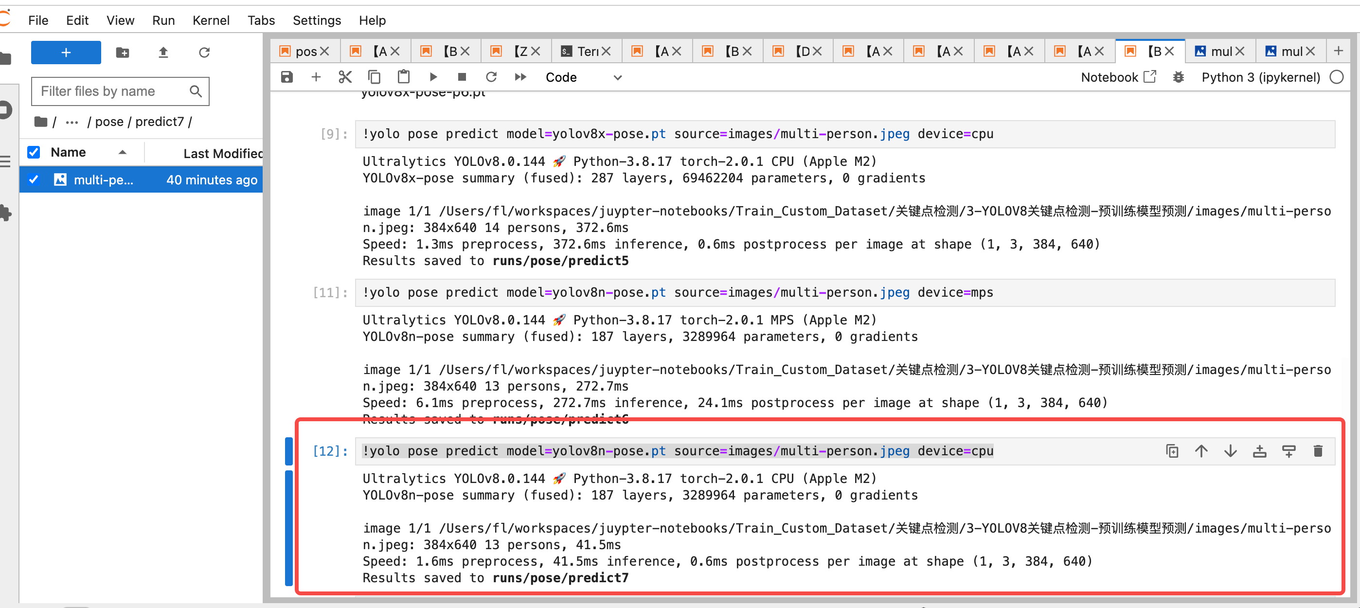 MacBook Pro (M2) uses yoloV8 CLI Args "device=mps" for pose prediction problem · Issue #4031 ...