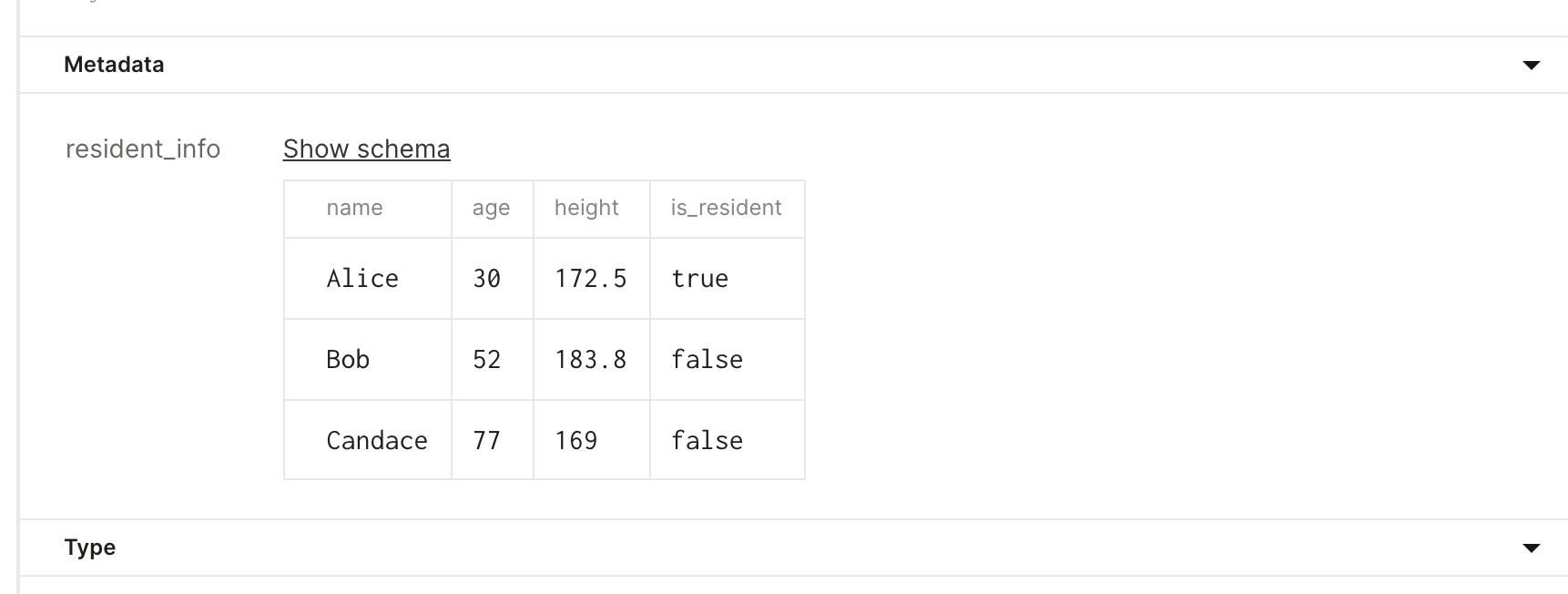 Table Metadata Type Is Not Being Displayed · Issue 13005 · Dagster Iodagster · Github 