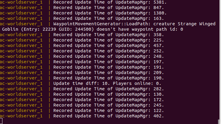 [Core] Worldserver spam and lag · Issue #1469 · azerothcore/azerothcore-wotlk · GitHub
