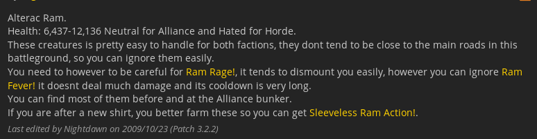 [Alterac Valley] Creatures Frostwolf's and Alterac Ram's faction · Issue #1766 · azerothcore ...