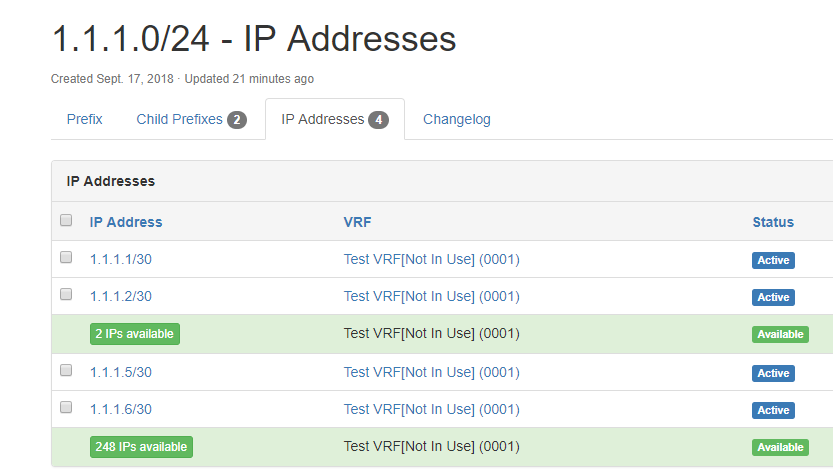 Container prefixes showing Network/Broadcast available of child prefix · Issue #2436 · netbox ...