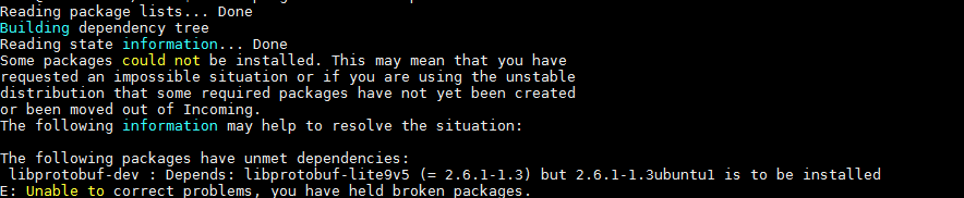 failed install: have unmet dependencies · Issue #6212 · protocolbuffers ...
