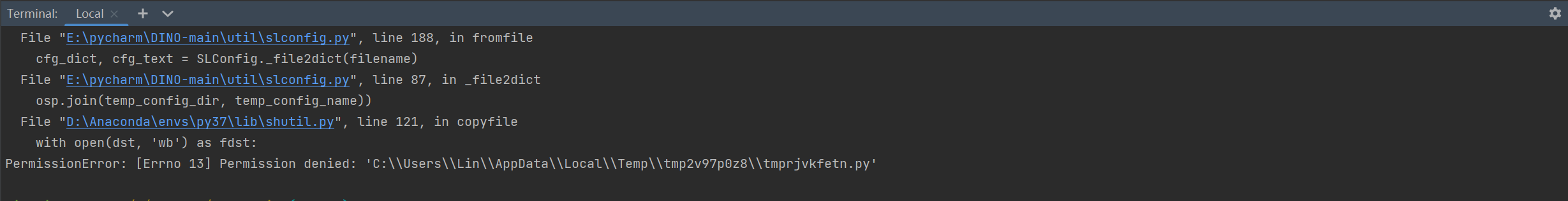 PermissionError · Issue #73 · IDEA-Research/DINO · GitHub