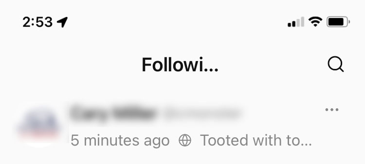 Truncated title of home screen on iOS (iPhone XR) · Issue #448 · tooot-app/app · GitHub
