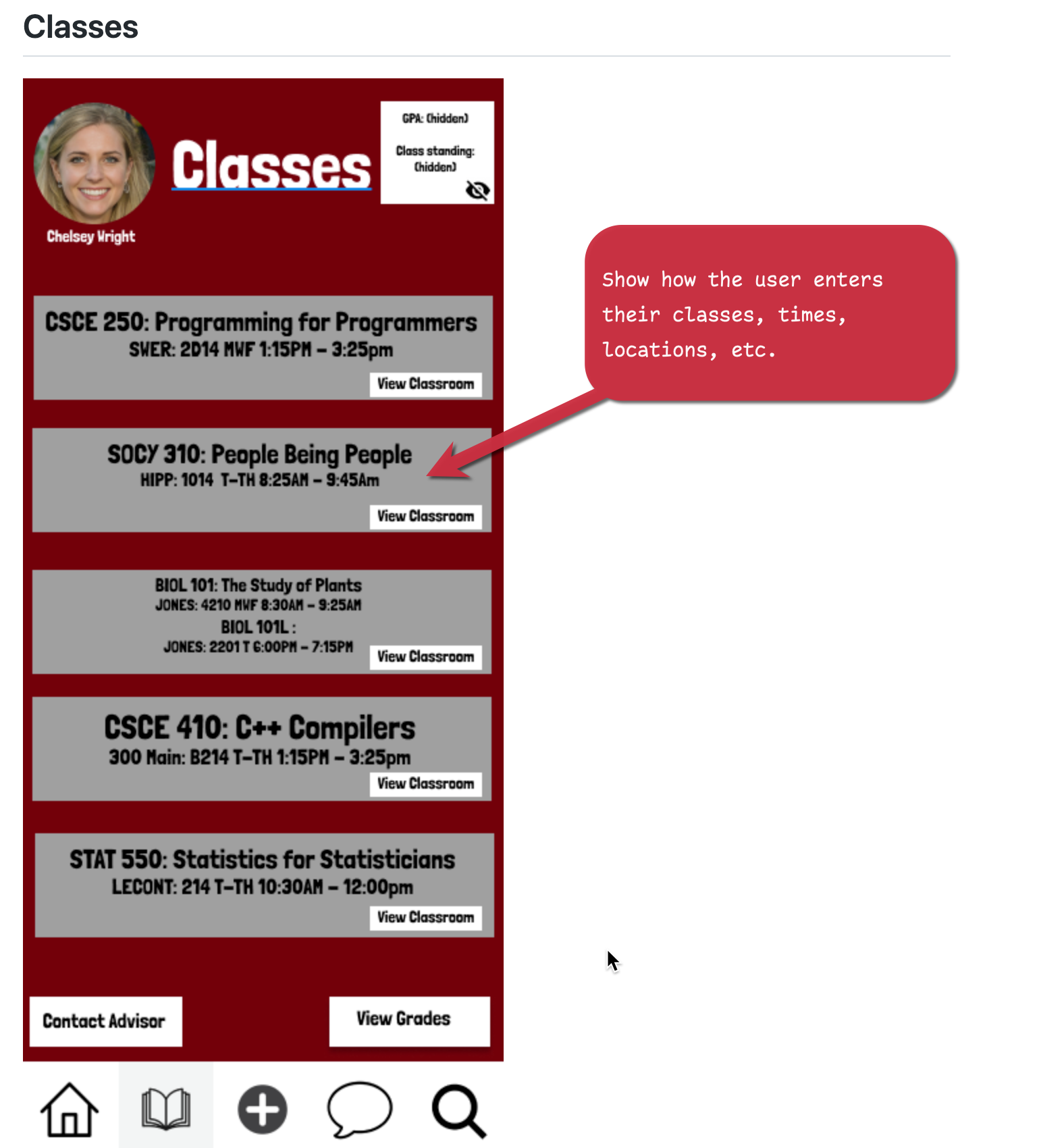 Design Milestone · Issue #21 · SCCapstone/CampusConnect · GitHub
