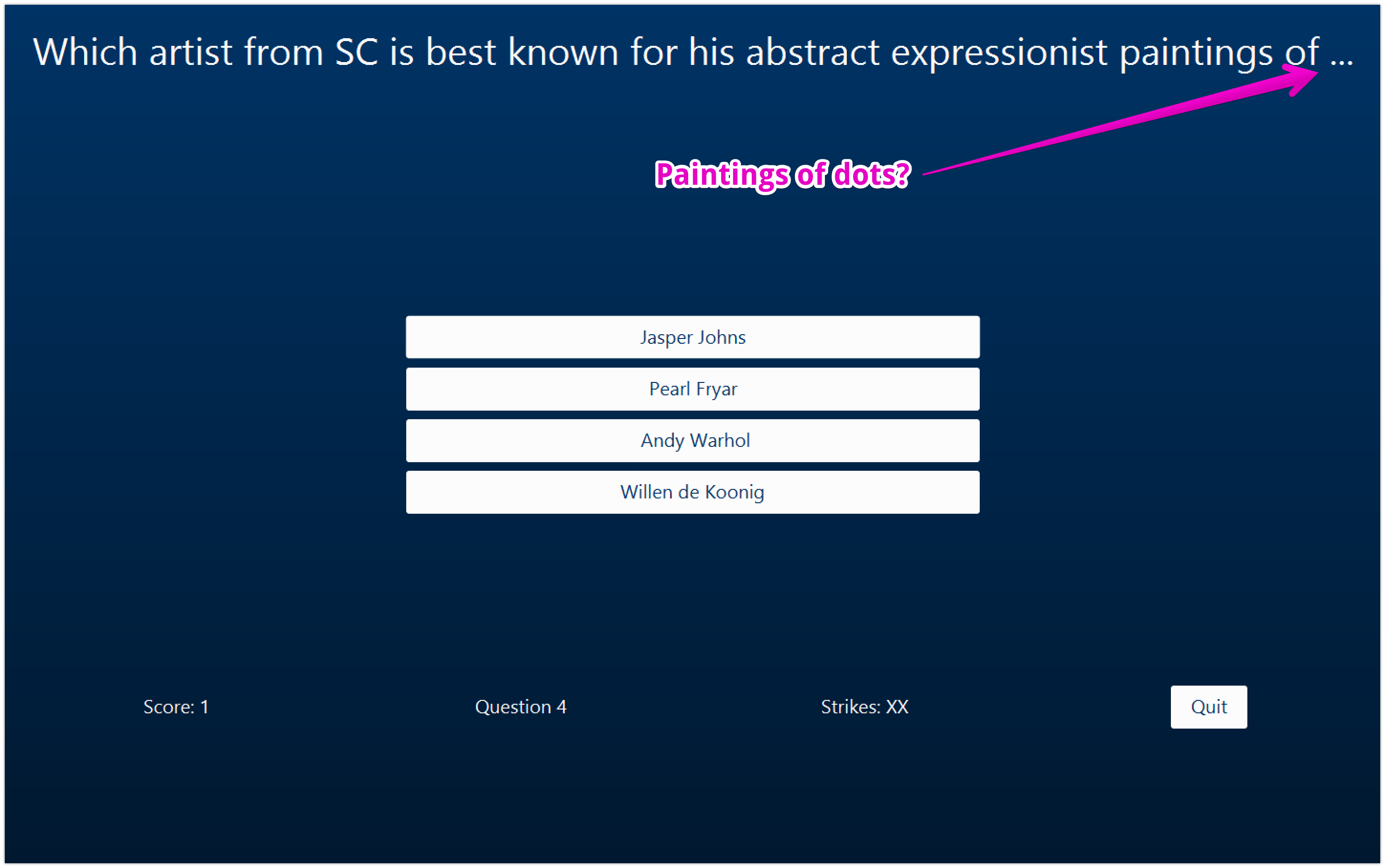 "Paintings of ...." · Issue #120 · SCCapstone/teamMuseumKiosk · GitHub