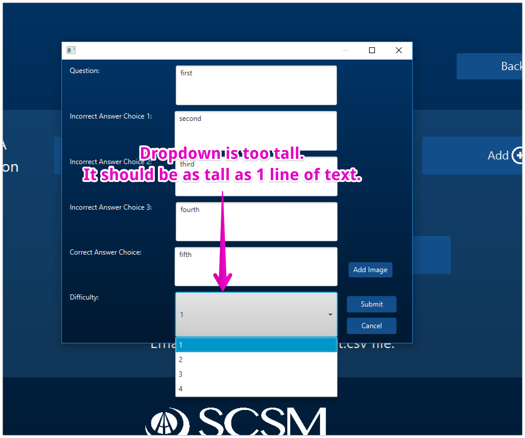 Dropdown too tall · Issue #130 · SCCapstone/teamMuseumKiosk · GitHub