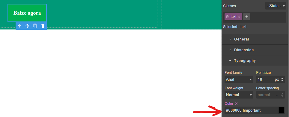 BUG: Strange behavior when trying to change color of buttons and texts · Issue #4719 · GrapesJS ...