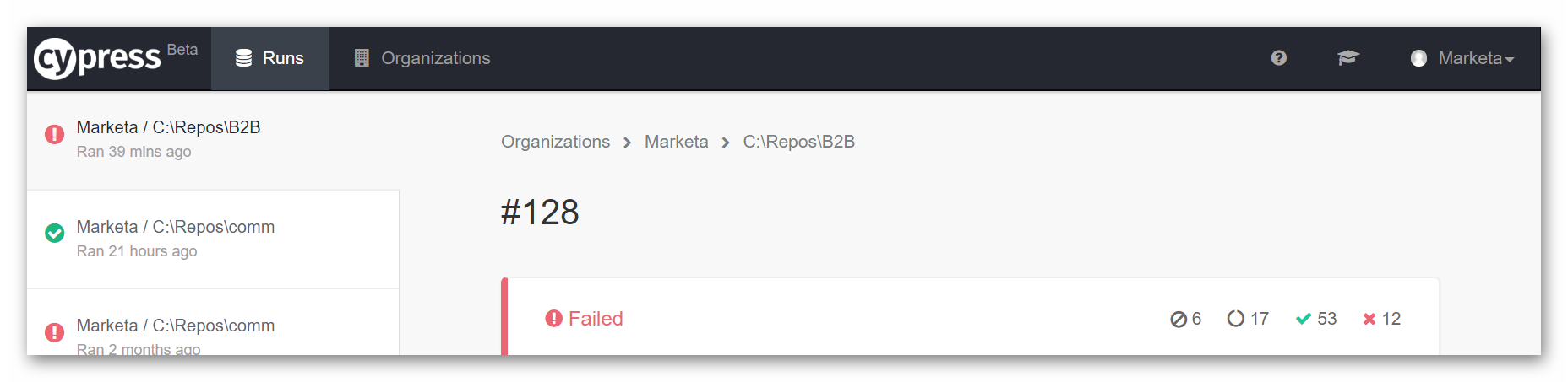 In Cypress Gui Are Not Visible Skipped And Pending Tests In Dashboard Yes · Issue 1894