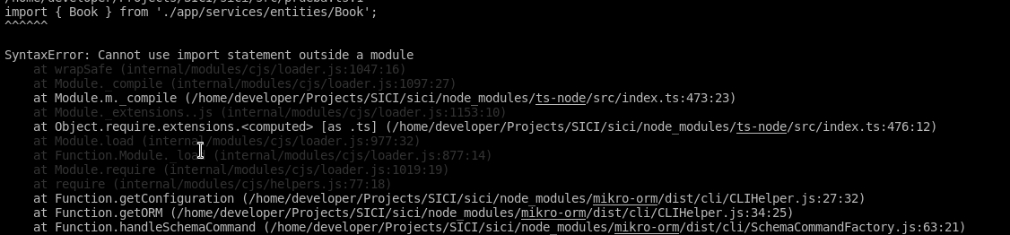 MikroORM + Angular + Electron SyntaxError: Cannot use import statement outside a module · Issue ...