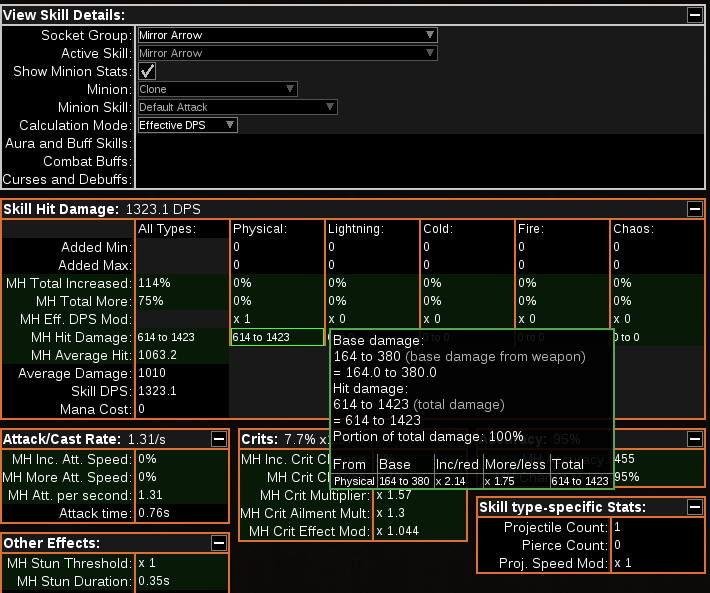 Mirror arrow calcs are wrong · Issue #512 · Openarl/PathOfBuilding · GitHub