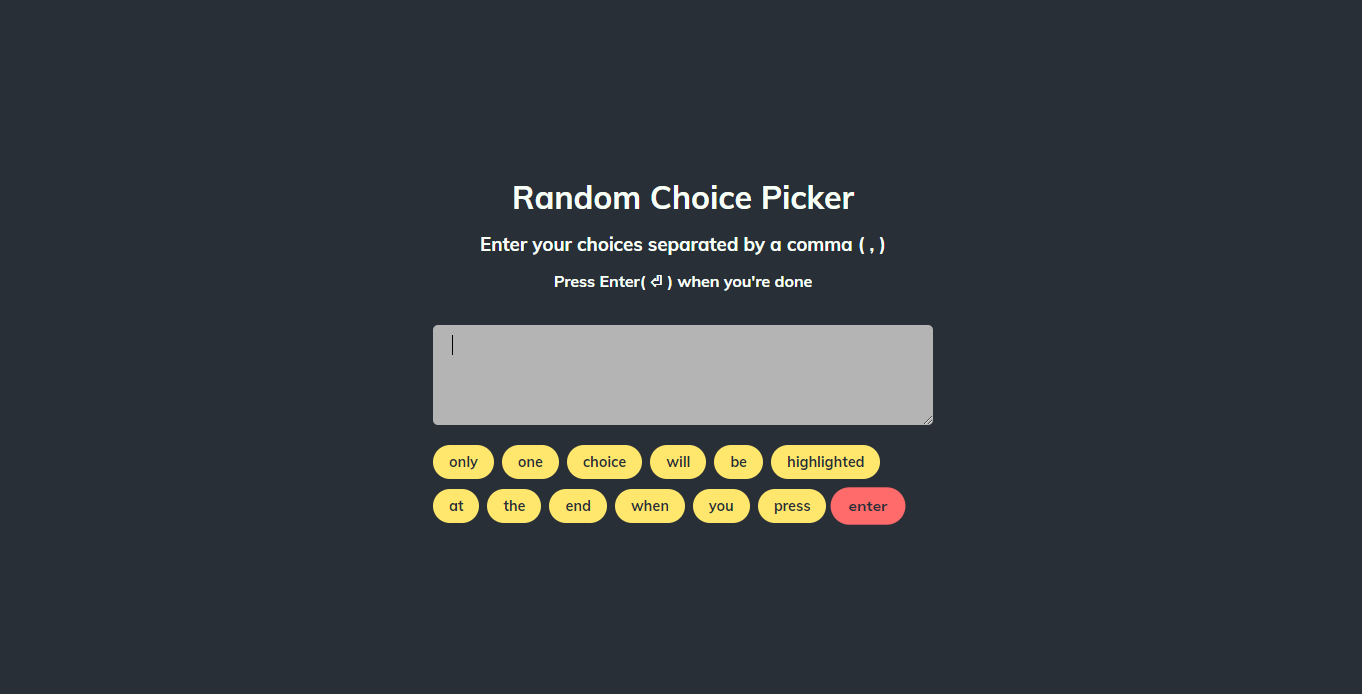 GitHub - TheRealRajan/Random-Choice-Picker: A Random Choice Picker that ...