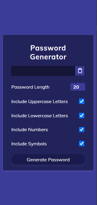 GitHub - TheRealRajan/Password-Generator: A password generator using ...