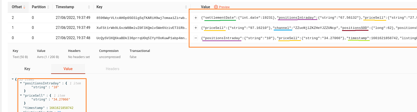 Inconsistent order of fields in view message page · Issue #444 · redpanda-data/console · GitHub
