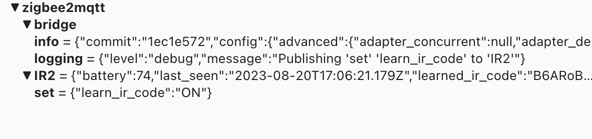 Moes UFO-R11 payload {"ir_code_to_send": " " } seems doesn't work · Issue #18674 · Koenkk ...