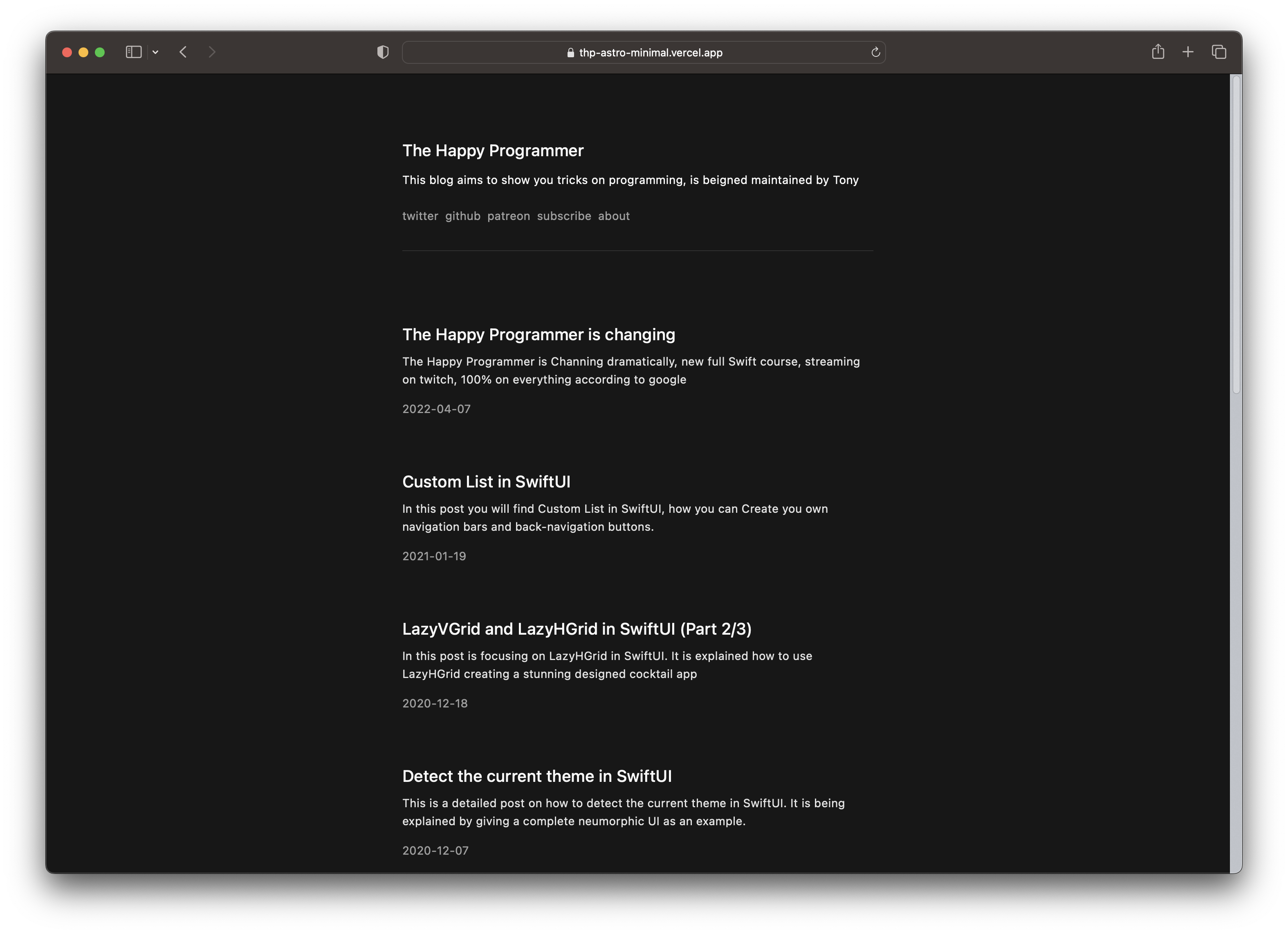 GitHub - MyNameIsBond/thp-astro-minimal: THP astro S-Minimal Design