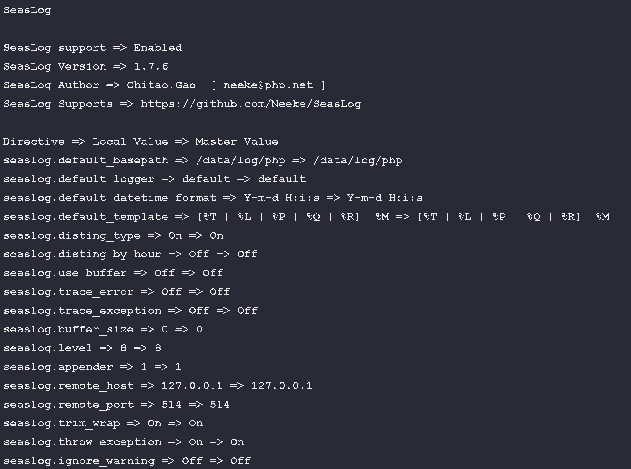 带有context上下文参数时502 · Issue #247 · SeasX/SeasLog · GitHub