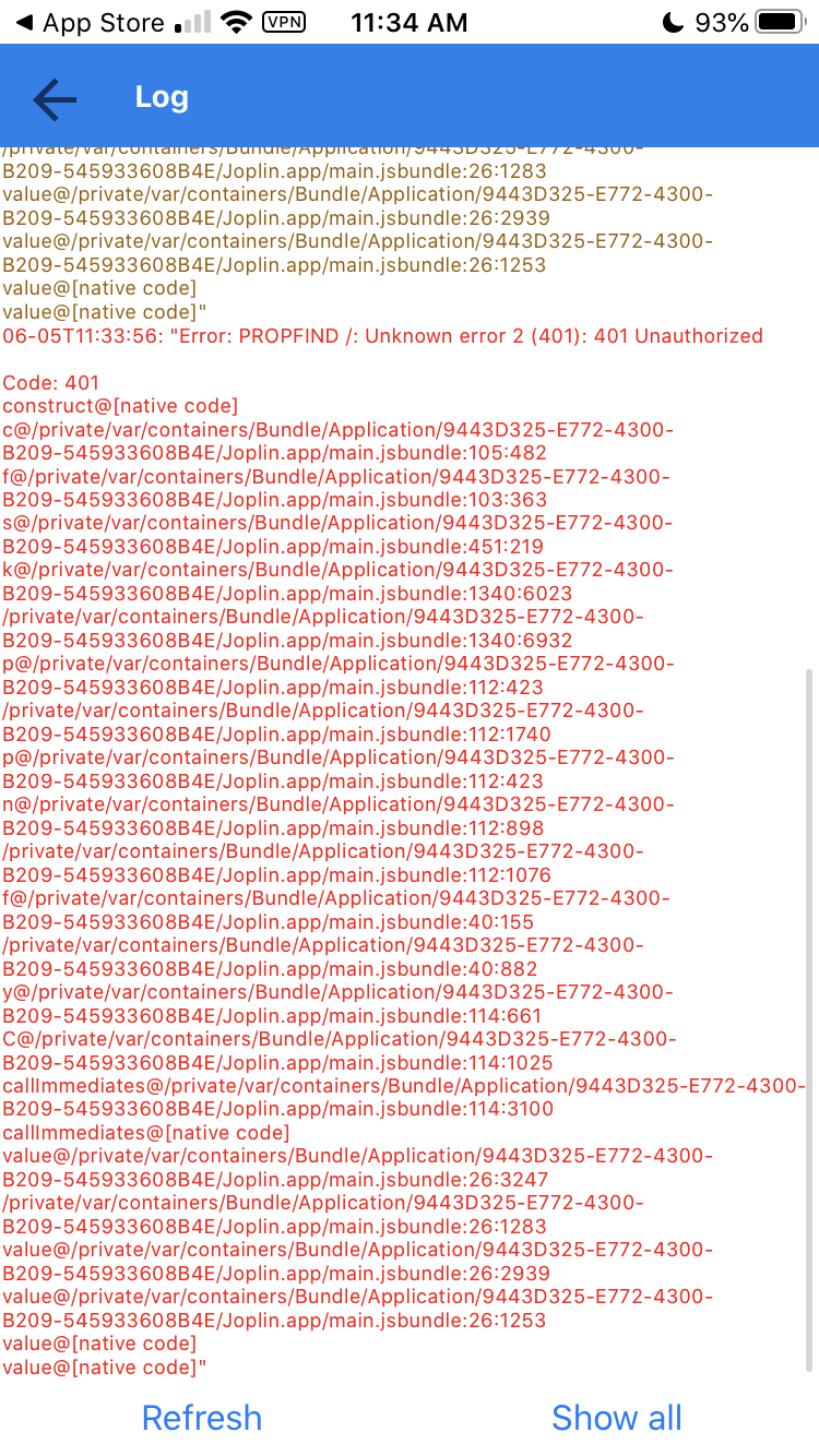 WebDav does not sync in iOS · Issue #3329 · laurent22/joplin · GitHub