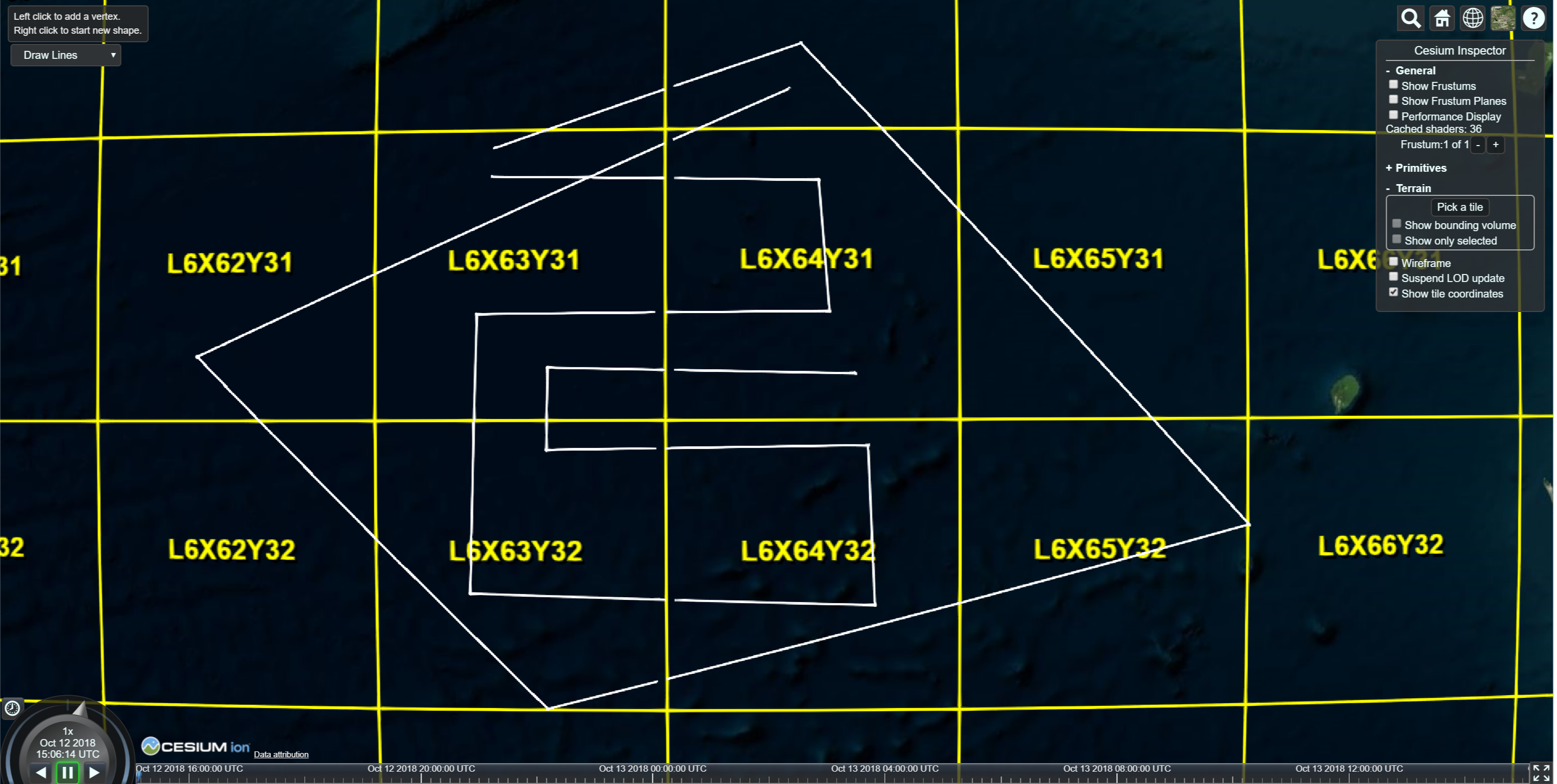 Ground Polyline Primitive has gaps around IDL and Prime Meridian ...