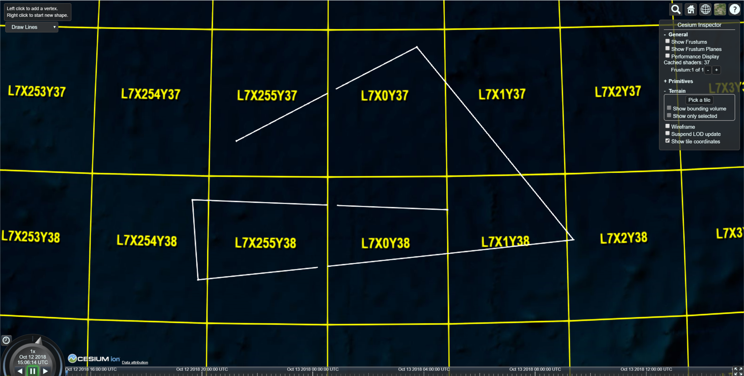 Ground Polyline Primitive has gaps around IDL and Prime Meridian ...