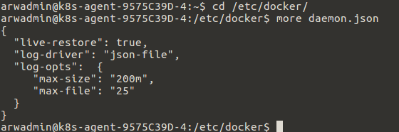 Cloud configuration for container log rotation - K8S cluster · Issue #299 · Azure/AKS · GitHub