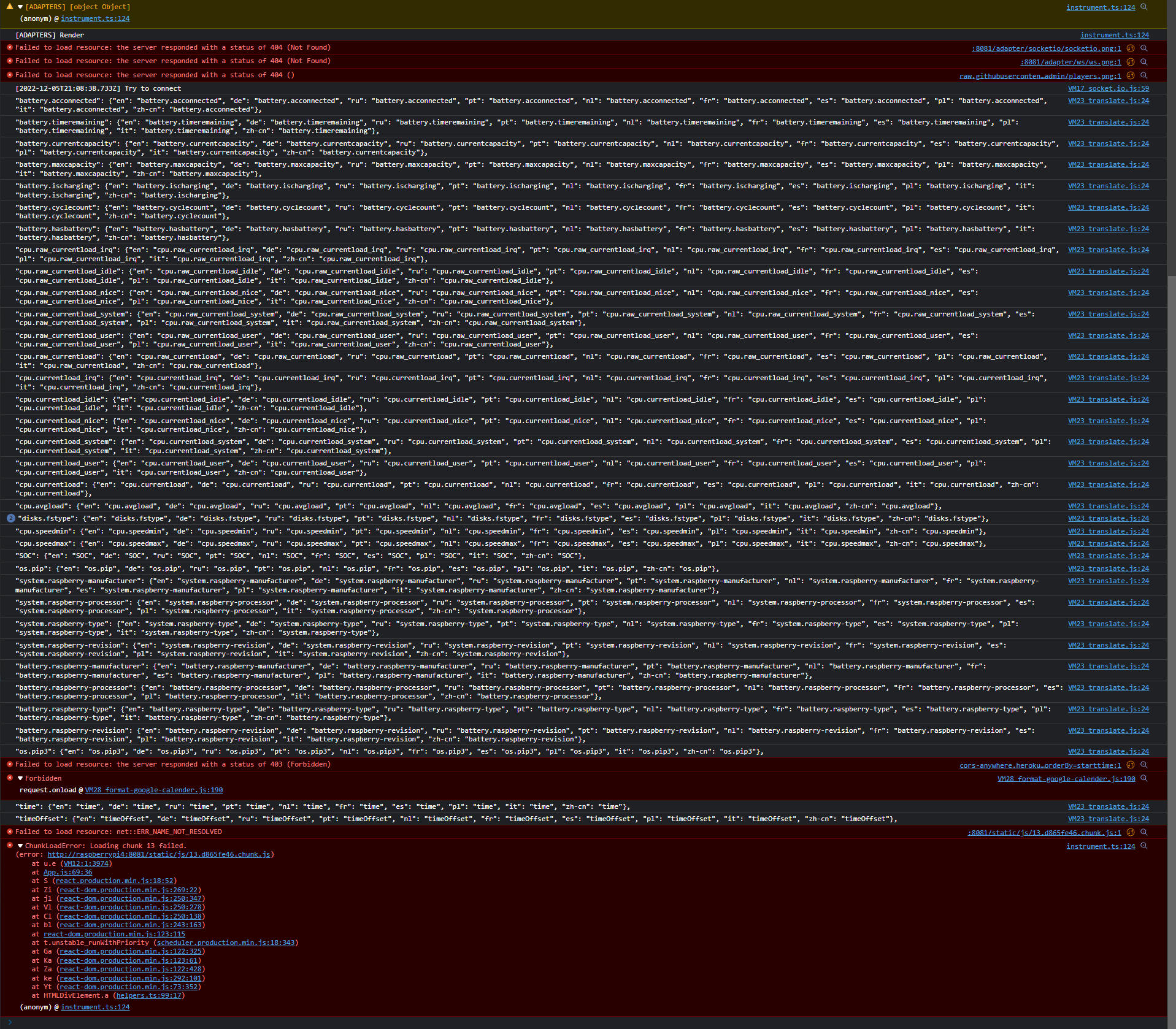 Problem when switch to Logs · Issue #1824 · ioBroker/ioBroker.admin · GitHub