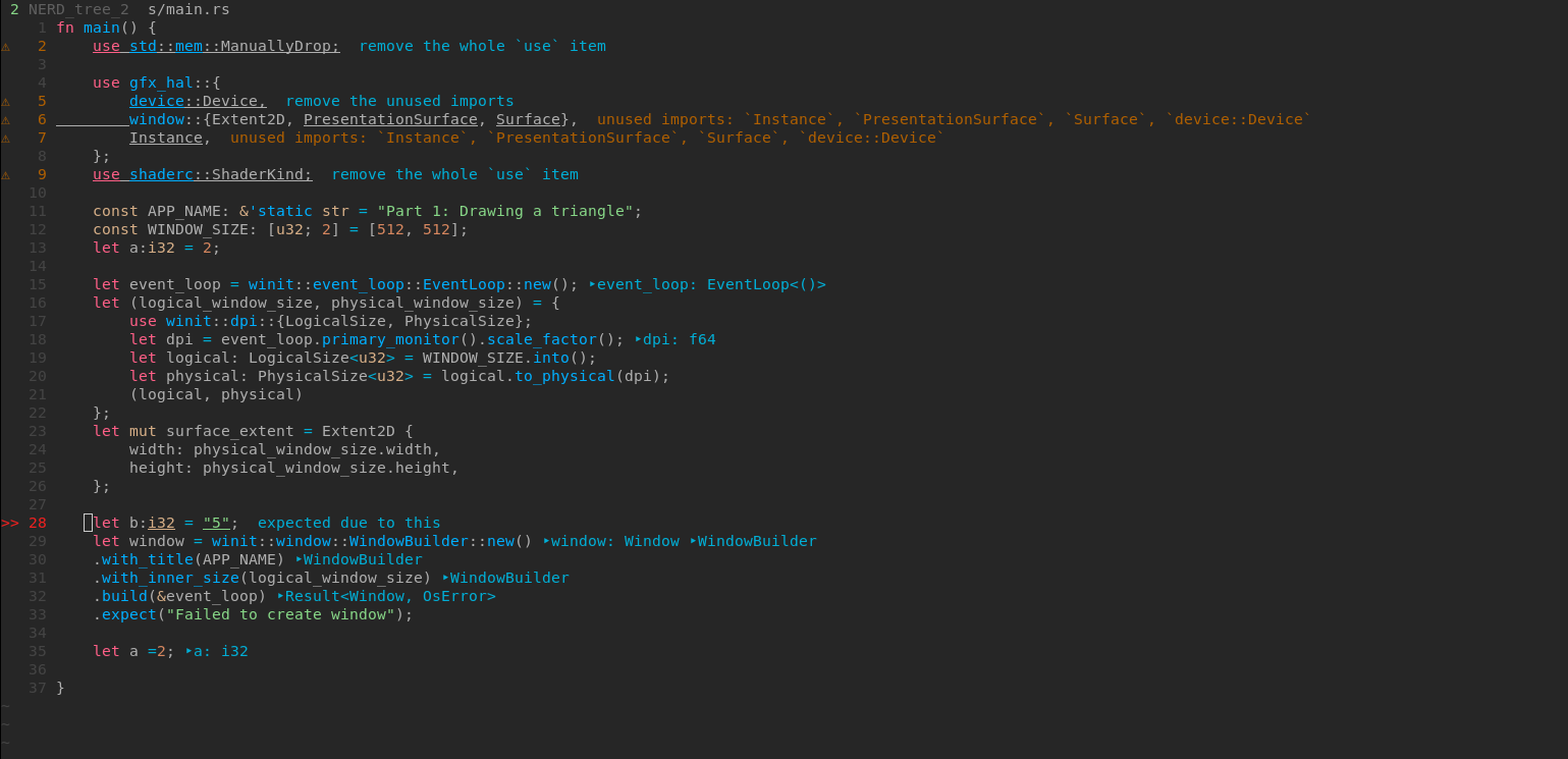 Errors are not displayed in virtual text · Issue #590 · fannheyward/coc-rust-analyzer · GitHub