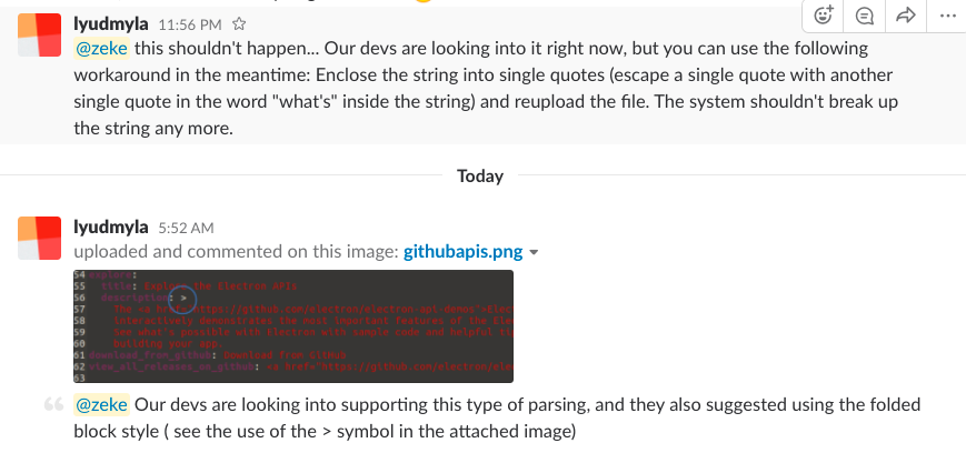 Crowdin is converting YAML string lines into an array · Issue #146 · electron/i18n · GitHub