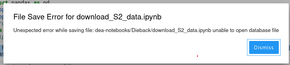 Unable to open database file · Issue #794 · GeoscienceAustralia/dea-notebooks · GitHub
