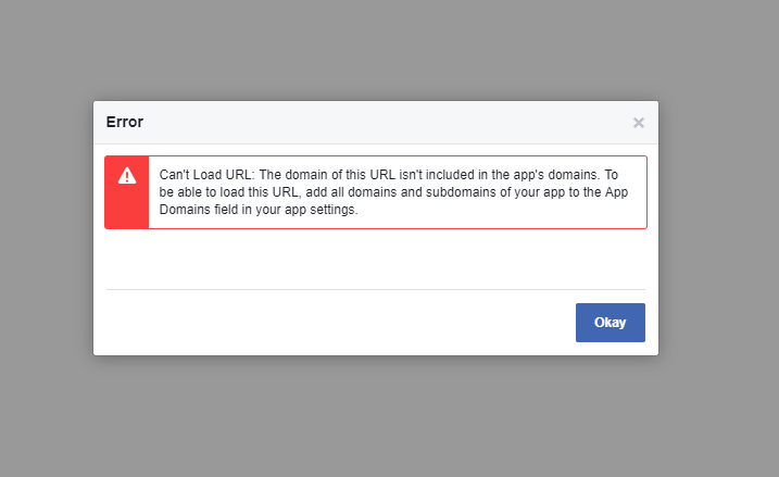 Can't Load URL: The domain of this URL blocked · Issue #1025 · facebookarchive/php-graph-sdk ...