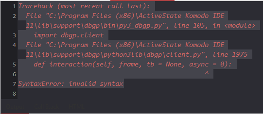Trying To Use Python Debugging · Issue 3645 · Komodokomodoedit · Github